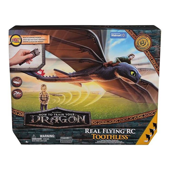 Dreamworks Dragons Genuine Toothless RC Steering Wheel with Flapping W ...